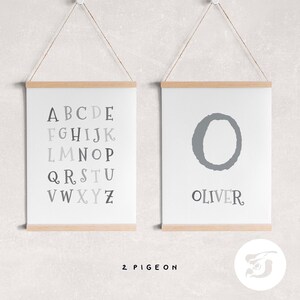 Personalized NAME SIGN Alphabet Poster Printable as GIFT - Etsy