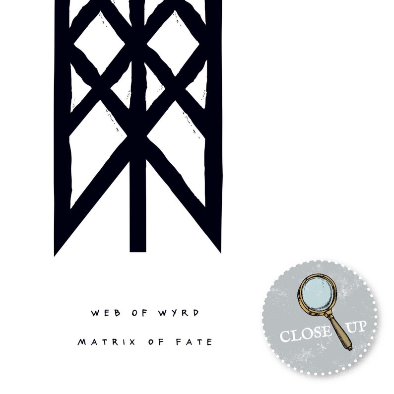 WEB OF WYRD the Matrix of Fate Norse Viking Symbol - Etsy UK