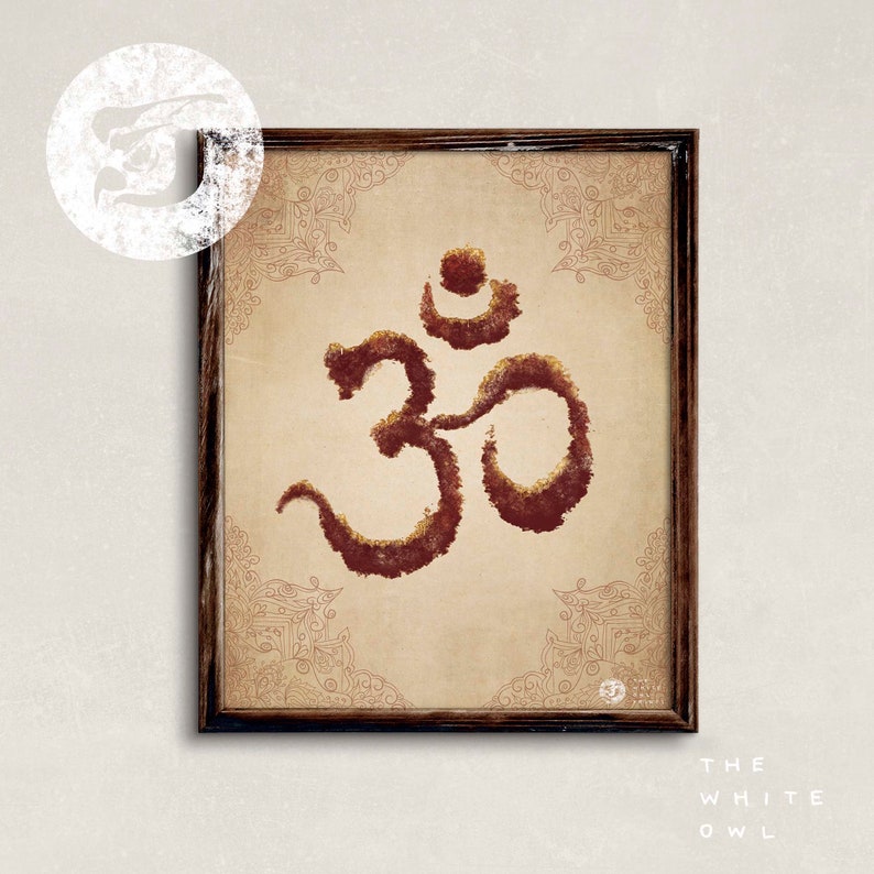 OM Symbol Aum Meditation Yoga Poster Digital Printable - Etsy