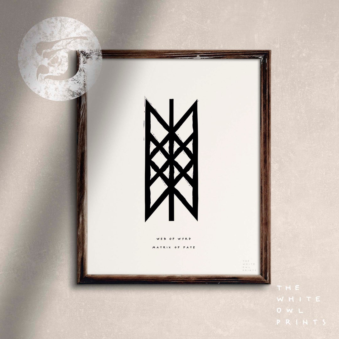 WEB OF WYRD the Matrix of Fate Norse Viking Symbol - Etsy UK