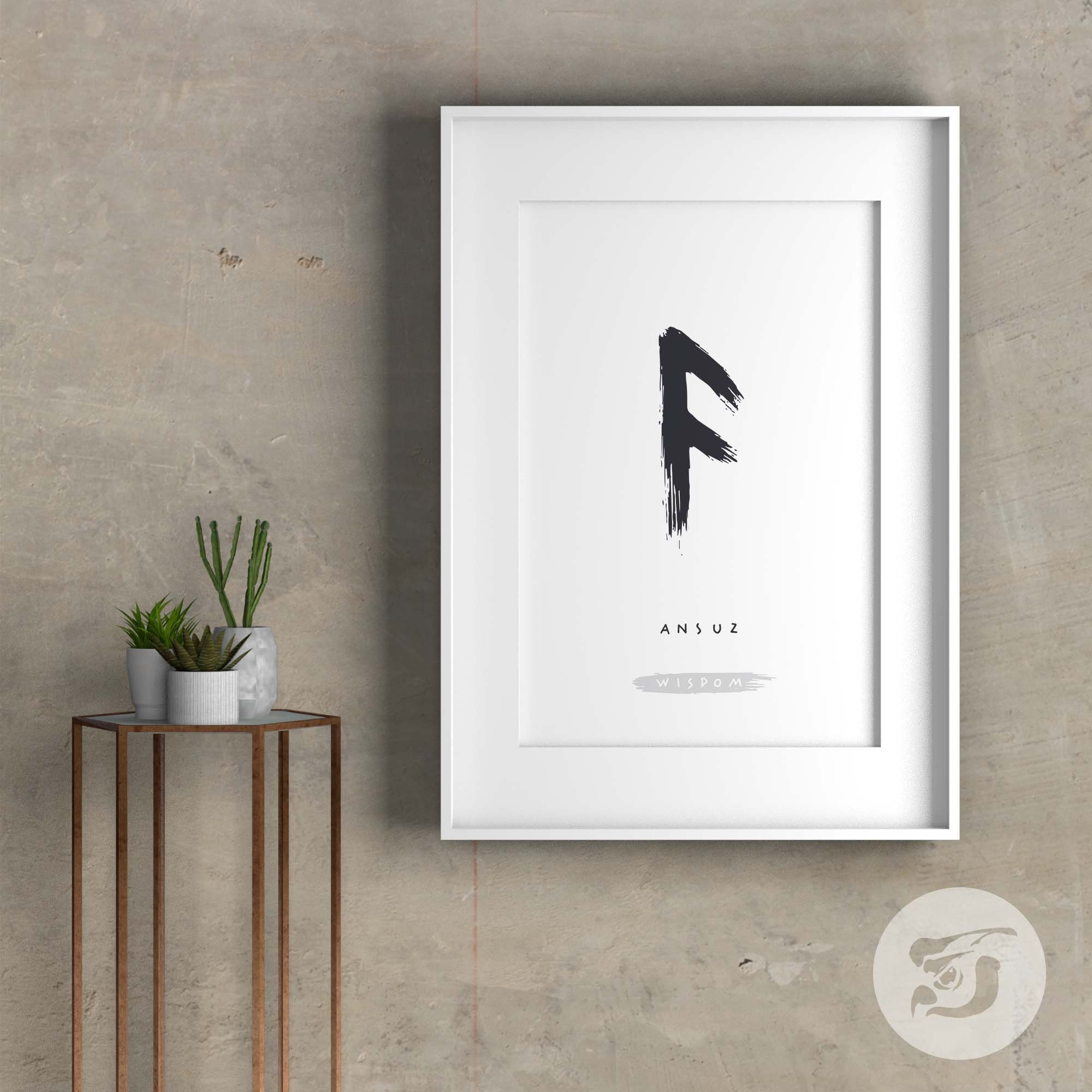 ANSUZ Wisdom Viking Scandinavian Old Norse Futhark Rune | Etsy