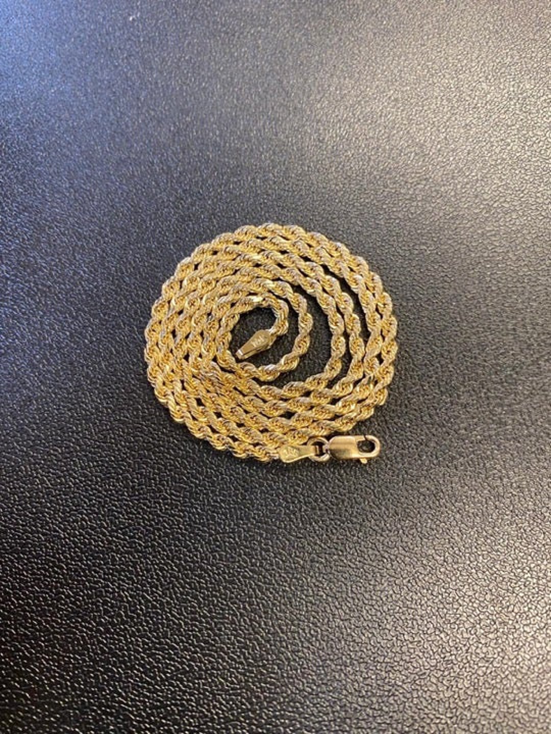 20 10K Gold Rope Chain - Etsy