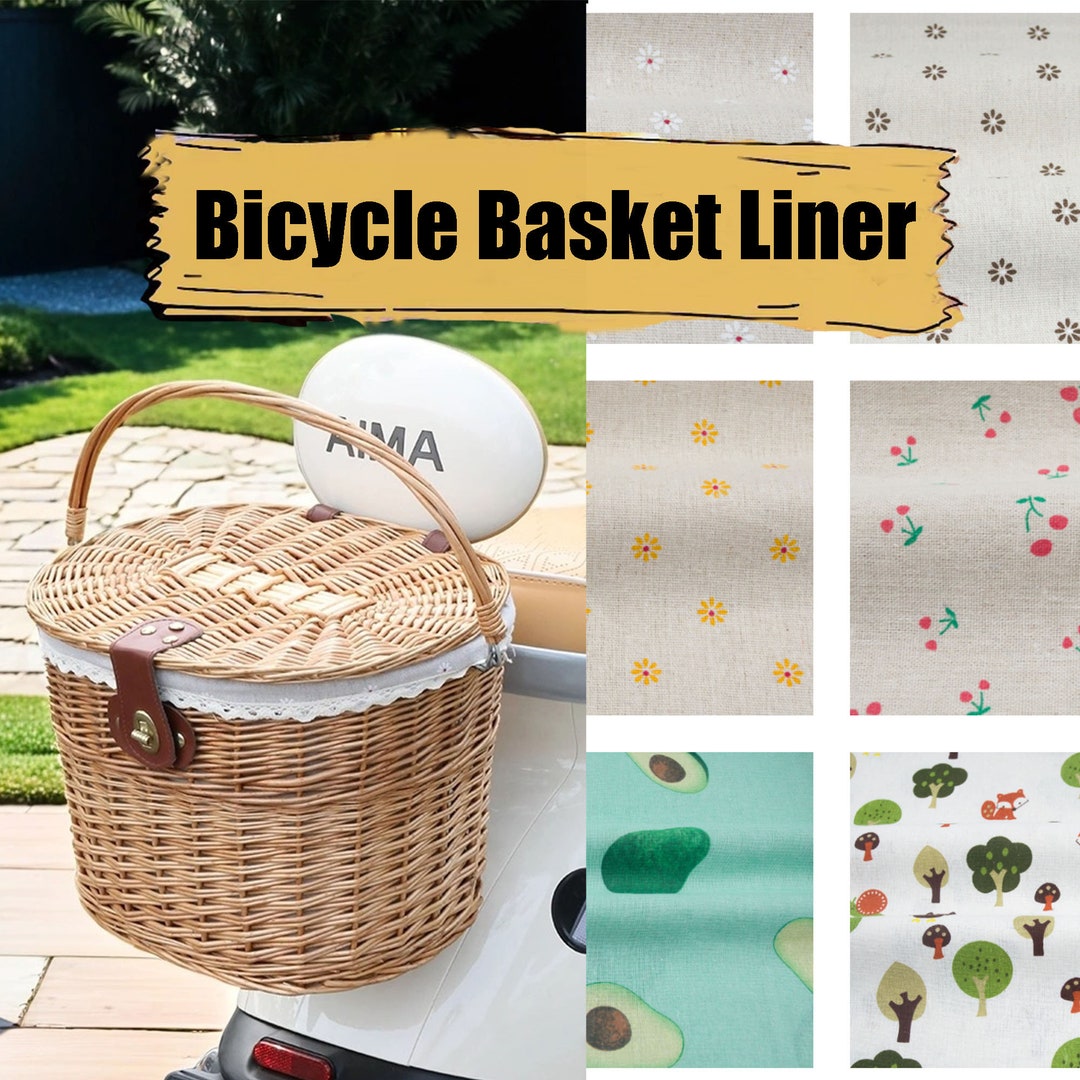 Custom Shape and Size Printed Liners for Bicycle Electric Bike Basket ...