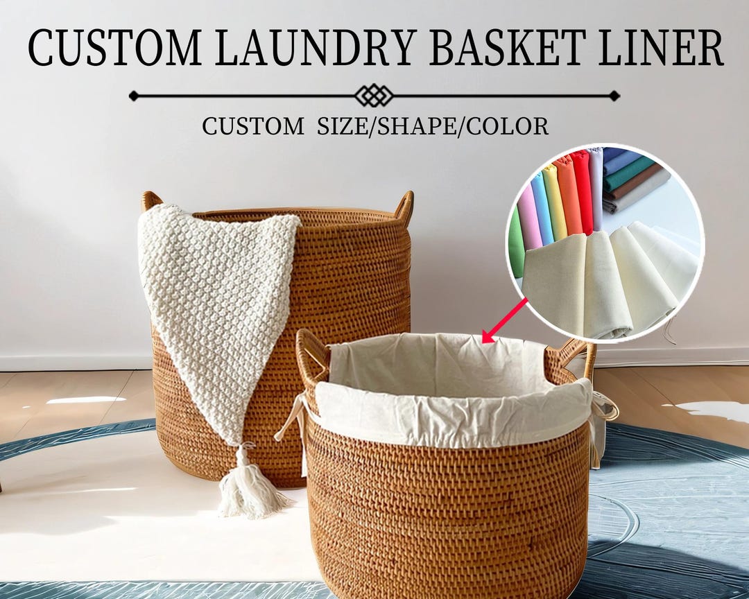 Custom Size Laundry Basket Liner With Handles, High Quality Cotton ...