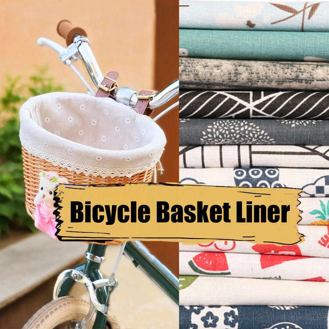 Natural Style Bike Basket Liner and Tote in One,high Quality Embossed ...