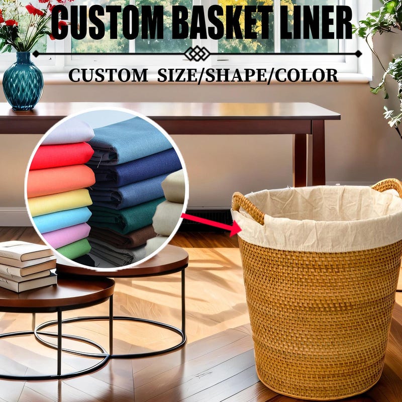 Laundry Basket Liner - Etsy