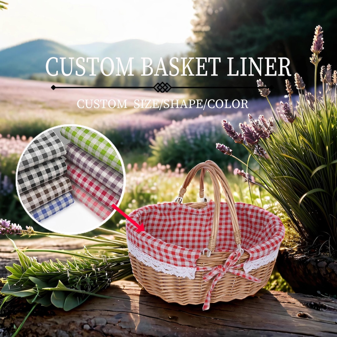 Custom Picnic Basket Fabric Liner,custom Size and Color Liner,high ...