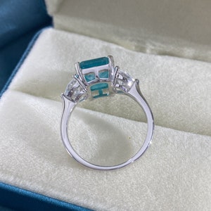 3.25ct Emerald Cut Engagement Ring, Bridesmaid Proposal, Wedding Ring ...