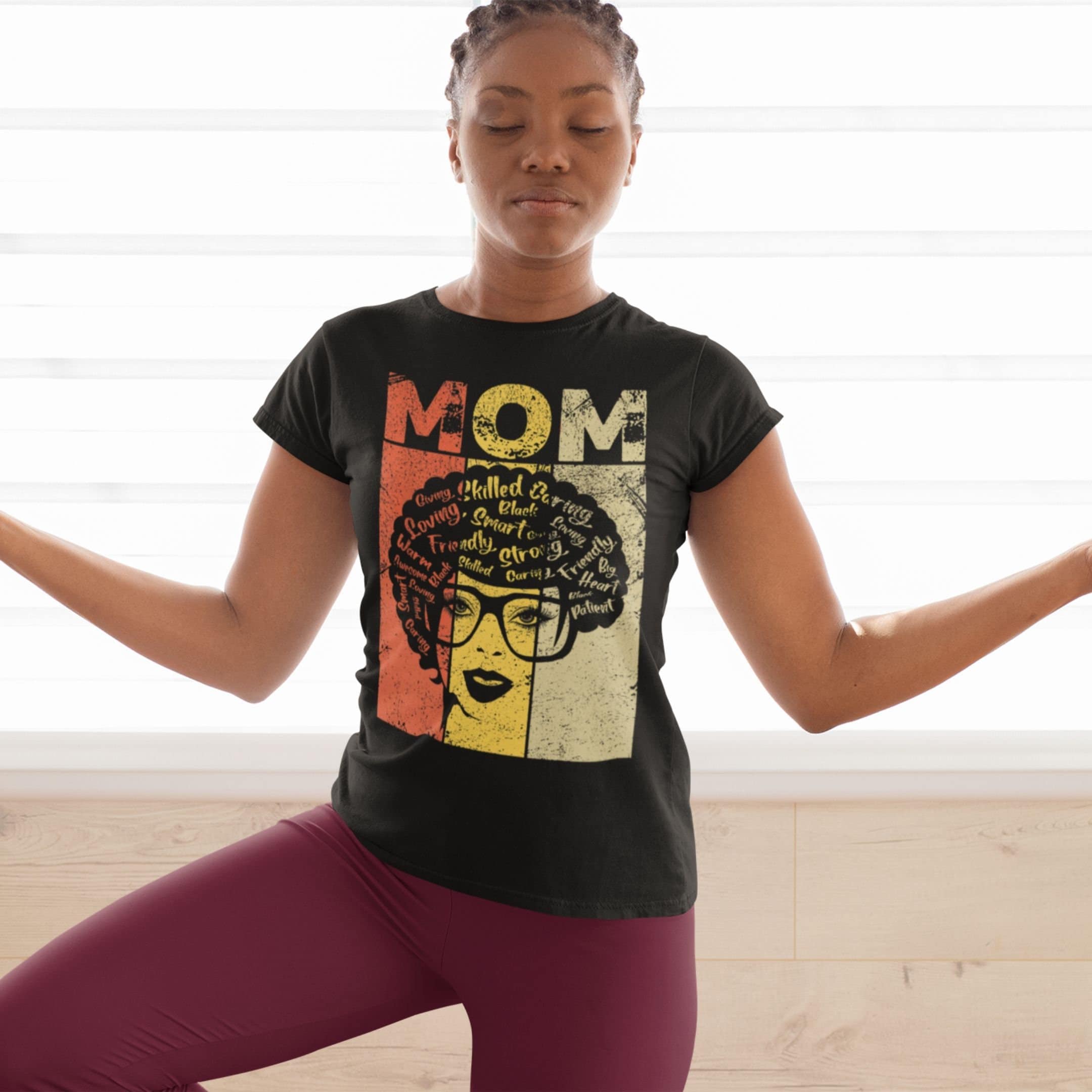 Black Owned Shop. 'black Mom Afro African American Mom' Black Mother's ...