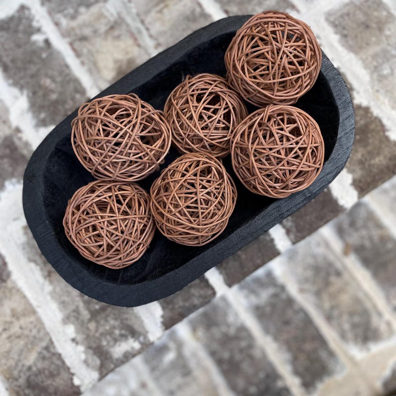Rattan Balls - Etsy