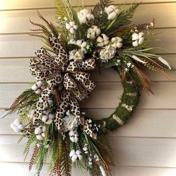 Leopard Print Wreath - Etsy