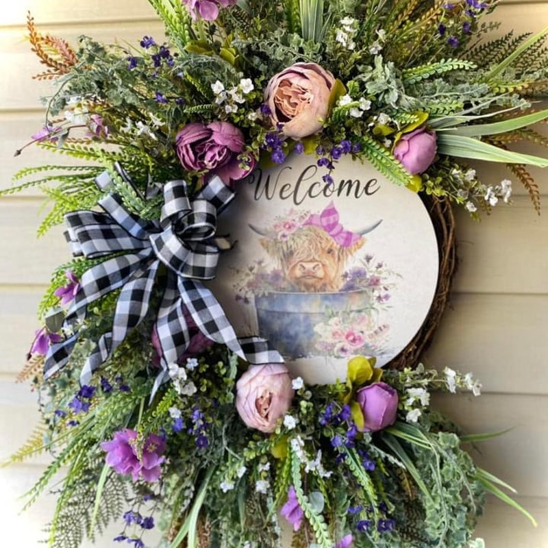 Large Spring Wreath - Etsy