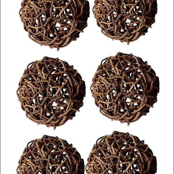 Rattan Balls - Etsy