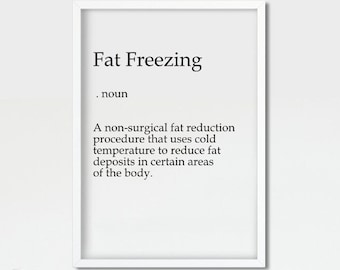 Fat Freezing Poster - Etsy