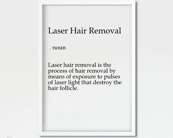 Hair Removal Poster - Etsy UK