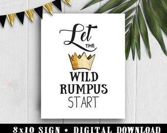 Let the Wild Rumpus - Etsy