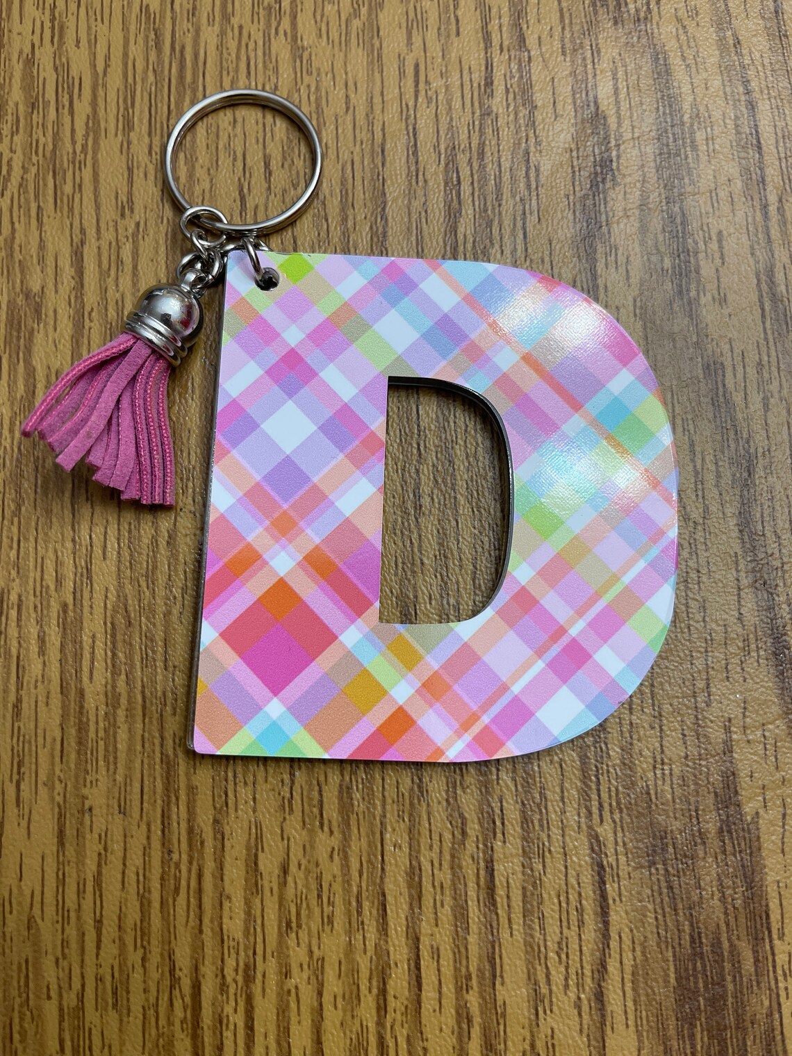 Initial Keychain Letter D | Etsy