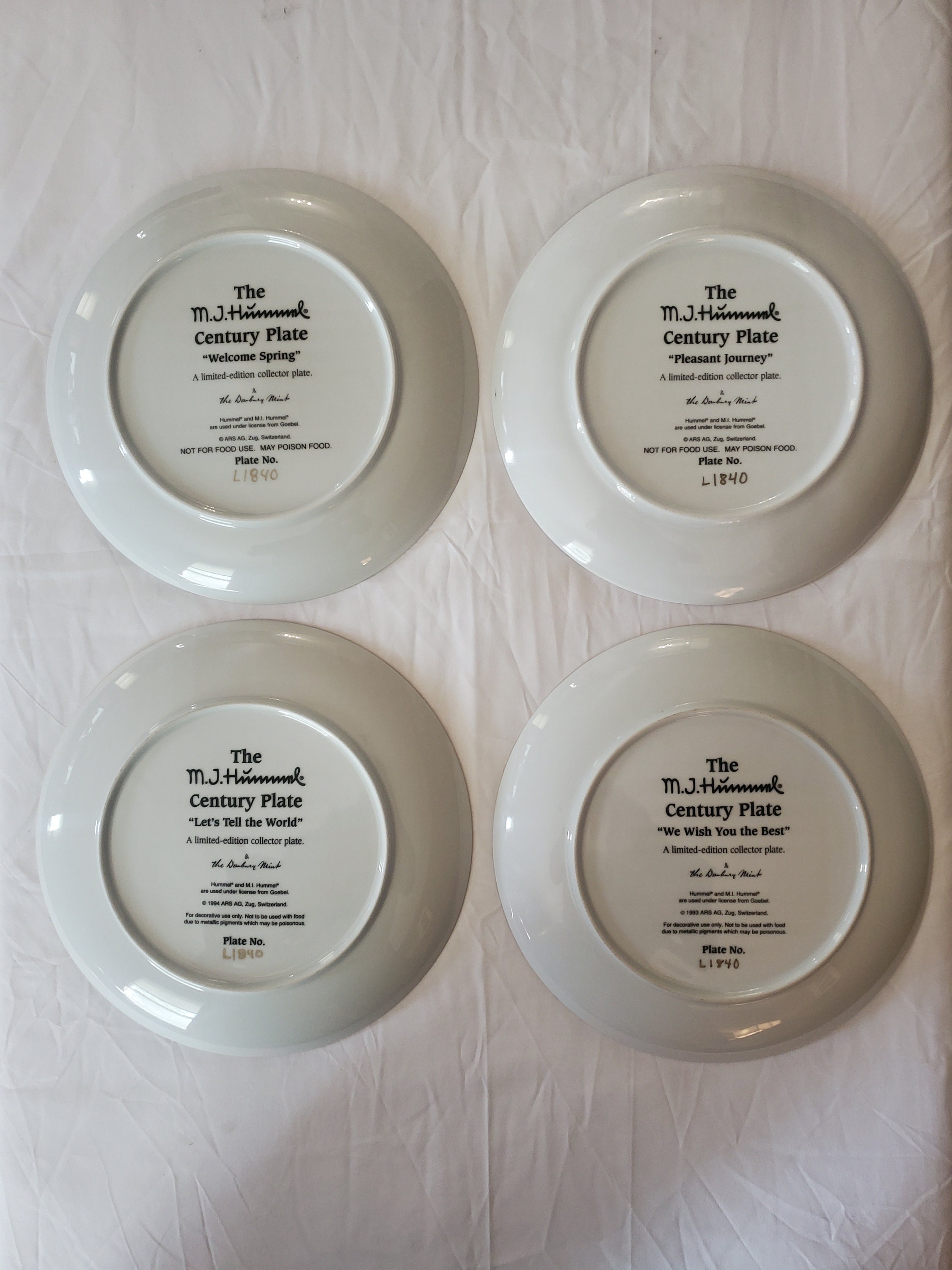 VINTAGE MJ Hummel Limited-edition Plate Collection "century Plate ...