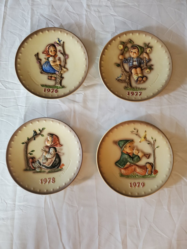 Vintage MJ Hummel Annual Plates 1970s (sold Individually) - Etsy