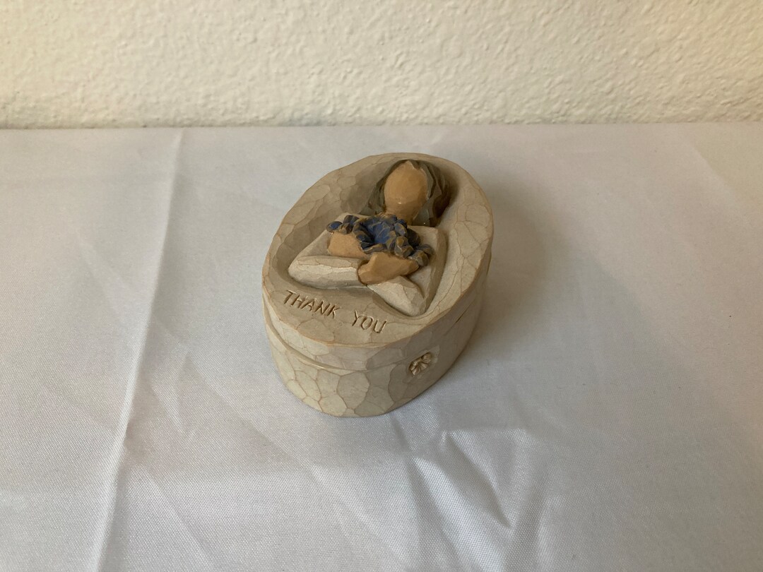 Willow Tree Keepsake Box "thank You" (retired) - Etsy