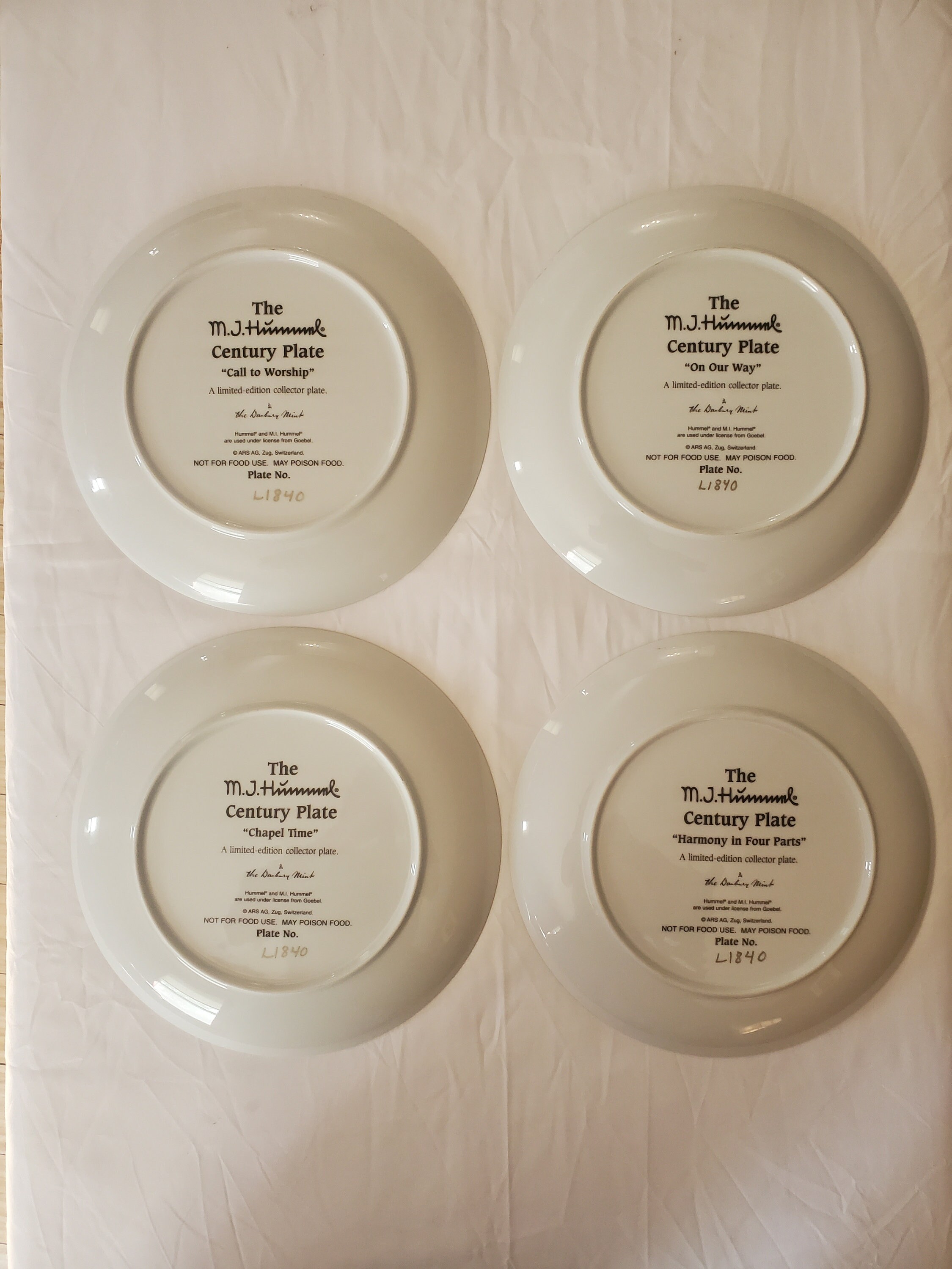 VINTAGE MJ Hummel Limited-edition Plate Collection "century Plate ...