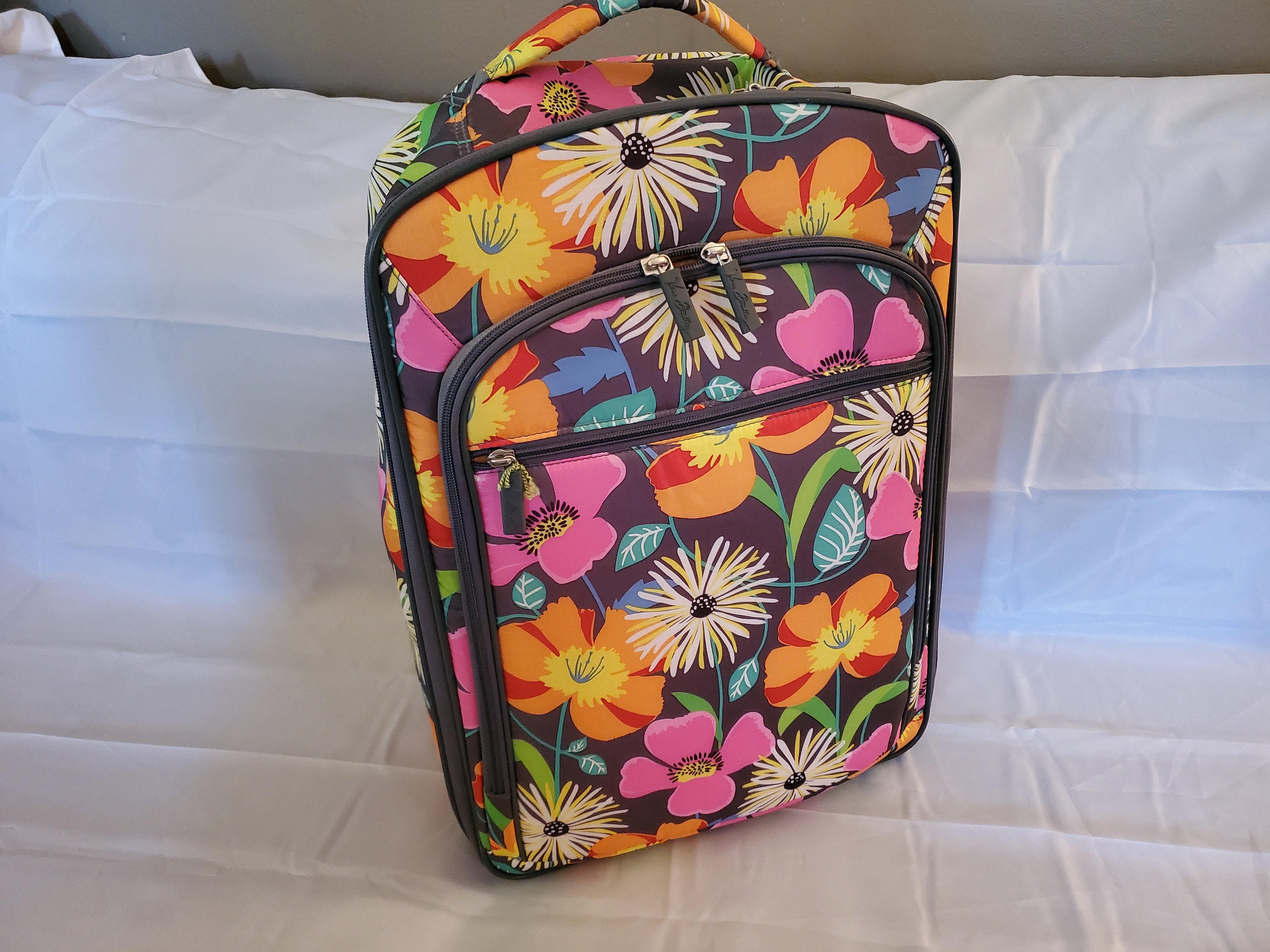 Vera Bradley Two Wheel Carry on Luggage Jazzy Blooms Pattern retired - Etsy