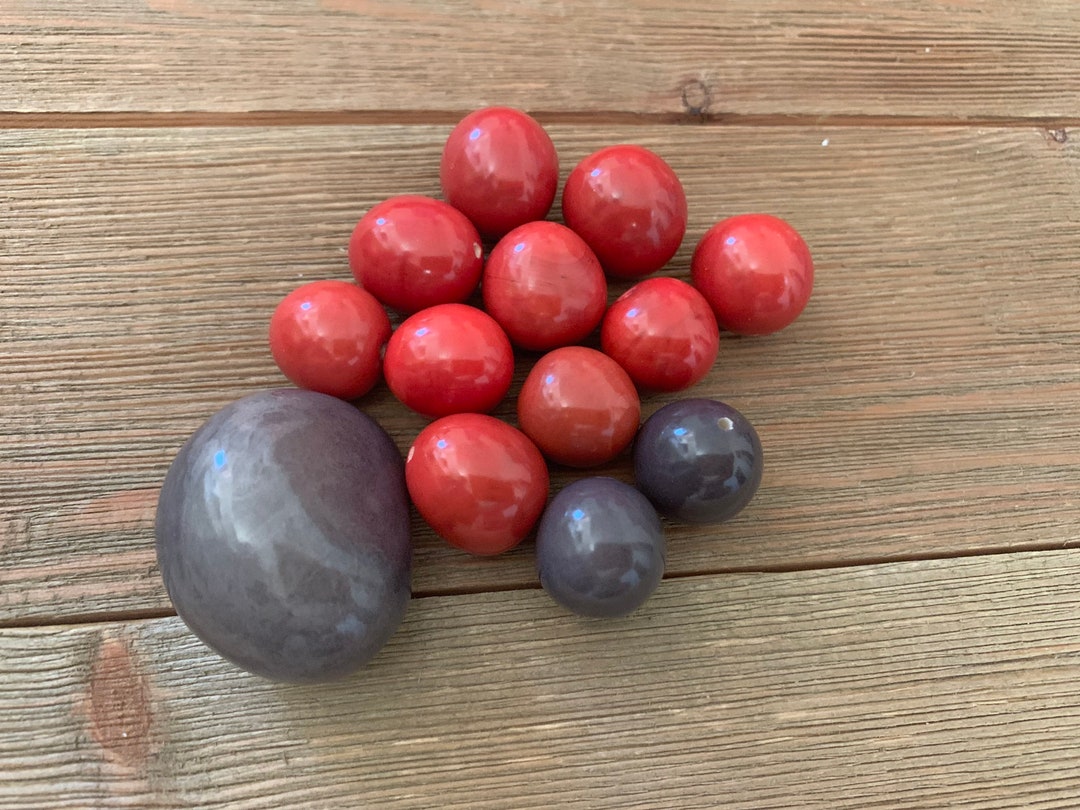 Assorted Tagua and Bombona Seeds| Coral and Gray Bombona Seeds| Large ...