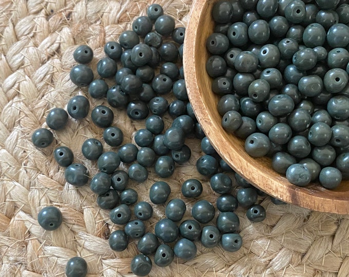 Deep Green Acai Seeds Dark Green Acai Seeds Colombian Seeds Jewelry ...