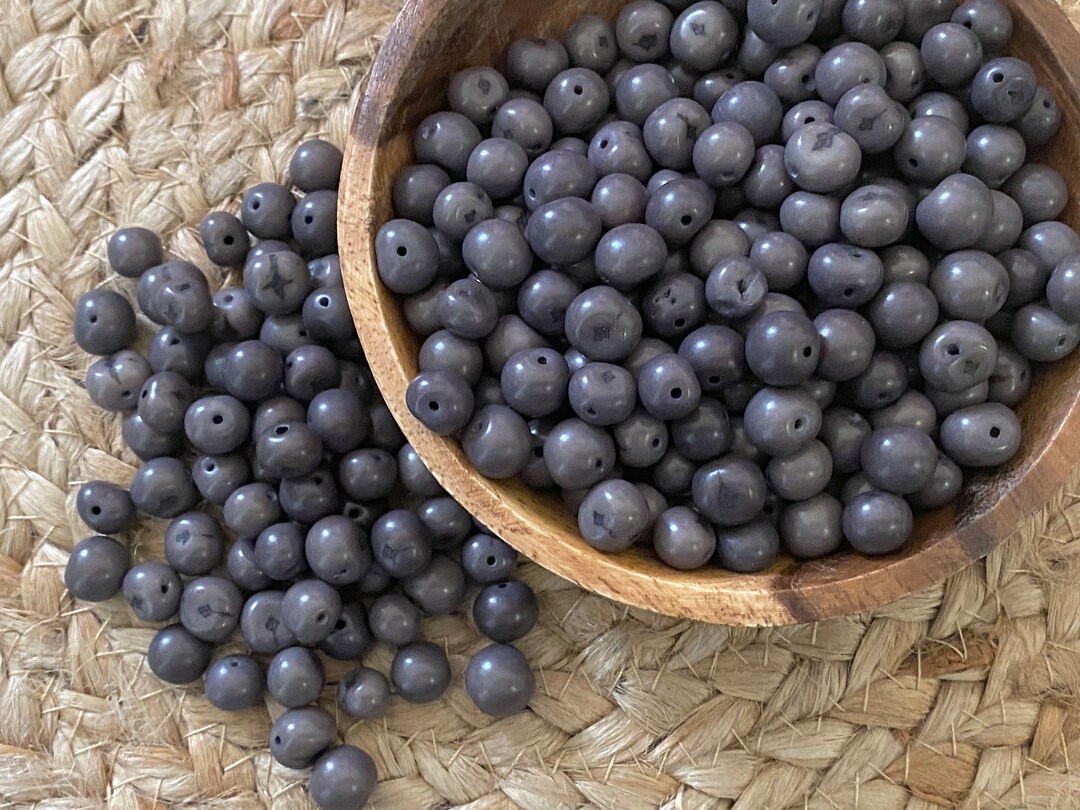 Gray Acai Seeds Dark Gray Acai Seeds Colombian Seeds Jewelry Making ...