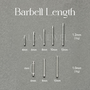 316L Surgical Steel Subsidiary Submaterials Barbell Curved Barbell Horseshoe Twist Backing Balls ...