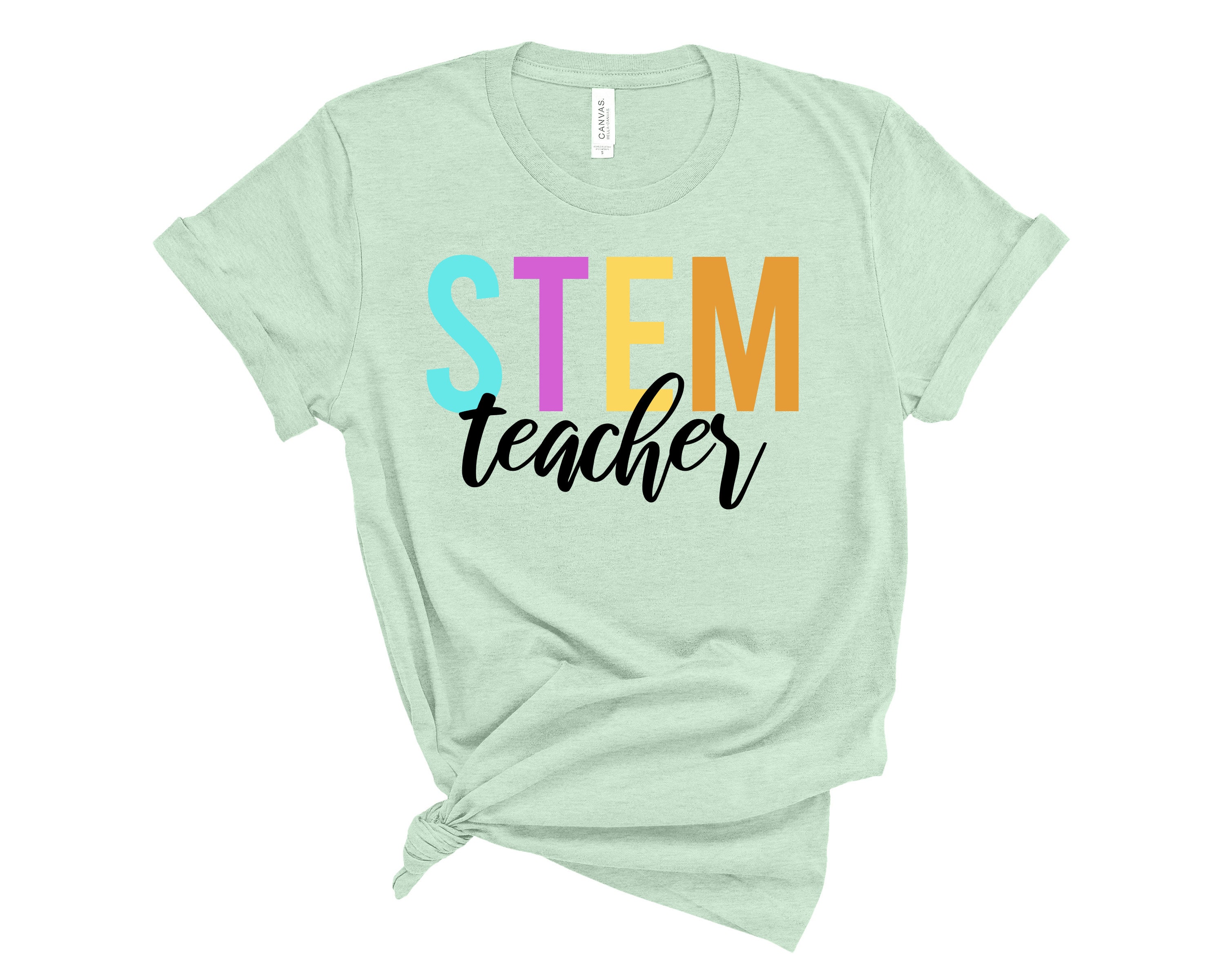 STEM Teacher Short Sleeve Tee, Woman in STEM Tshirt, Lady Engineer Tee ...