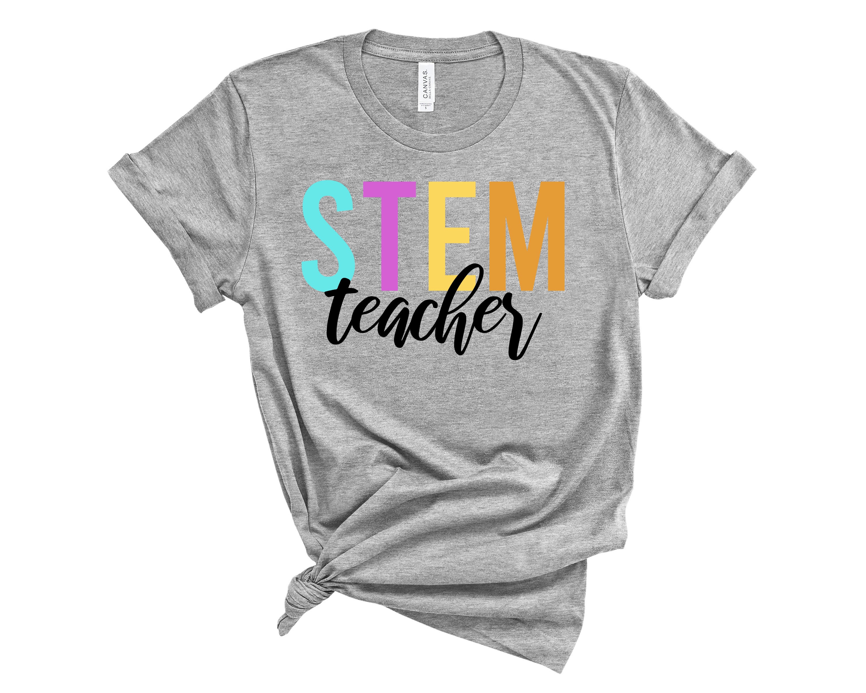 STEM Teacher Short Sleeve Tee, Woman in STEM Tshirt, Lady Engineer Tee ...