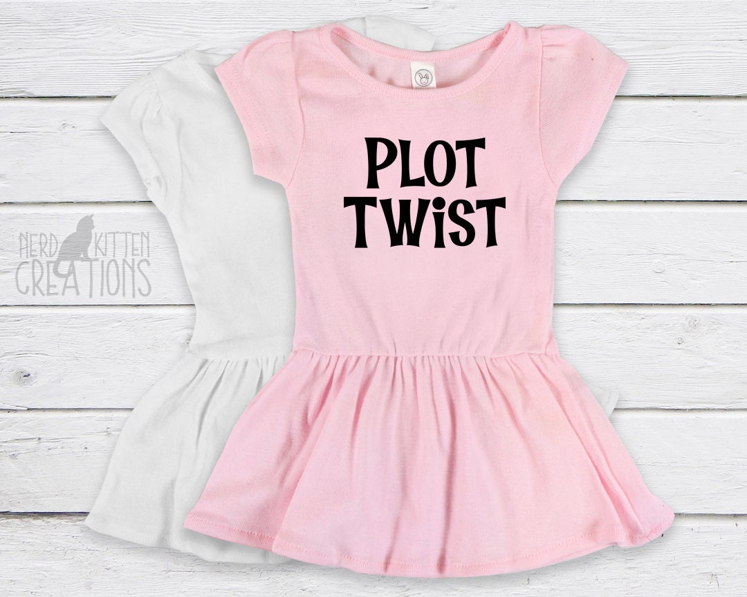 Plot Twist Baby Toddler Dress New Baby Baby Infant Toddler - Etsy