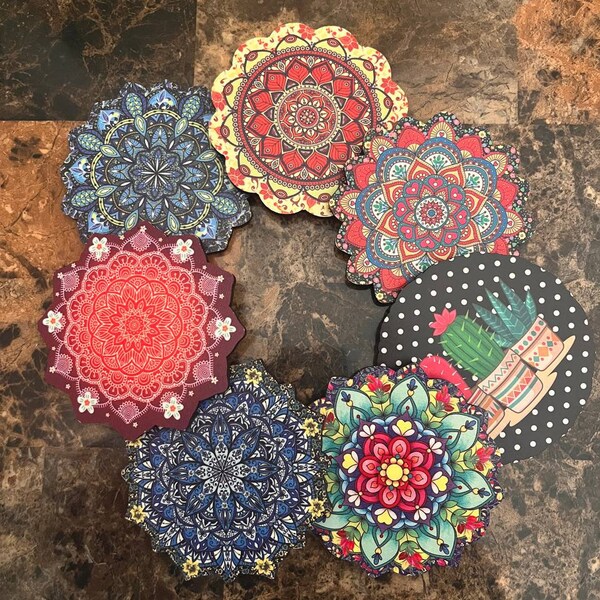 Moroccan Coasters - Etsy
