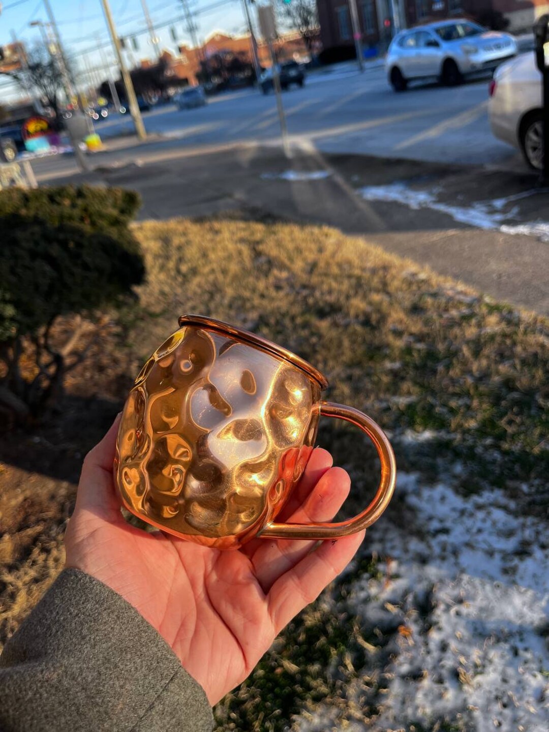 Ugly Copper Mug Pure Elegance: Handcrafted Hammered Finish Copper Mugs ...