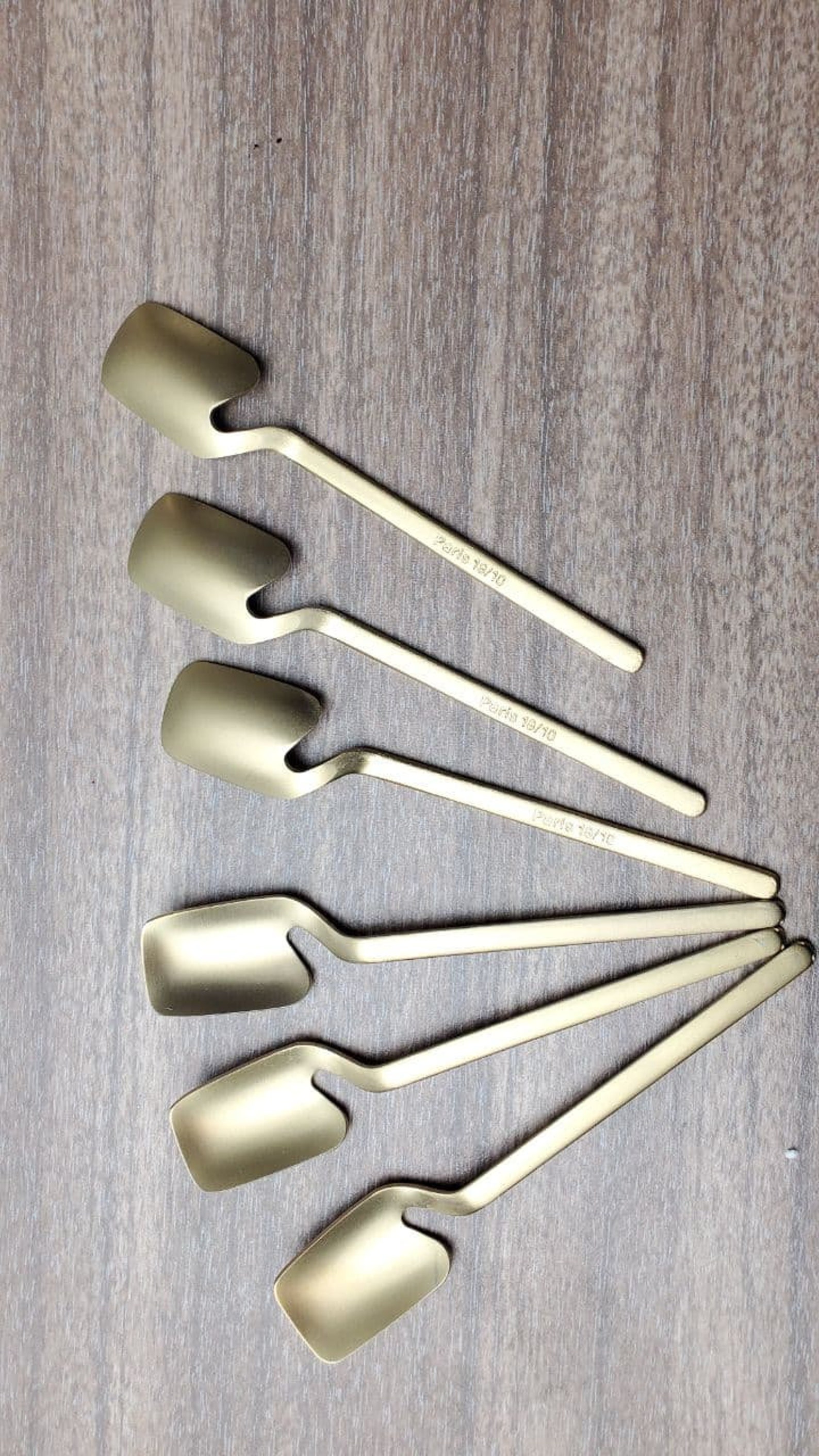 Small Spoons for Dessert Ice Cream Gold Spoon 6 Piece | Etsy