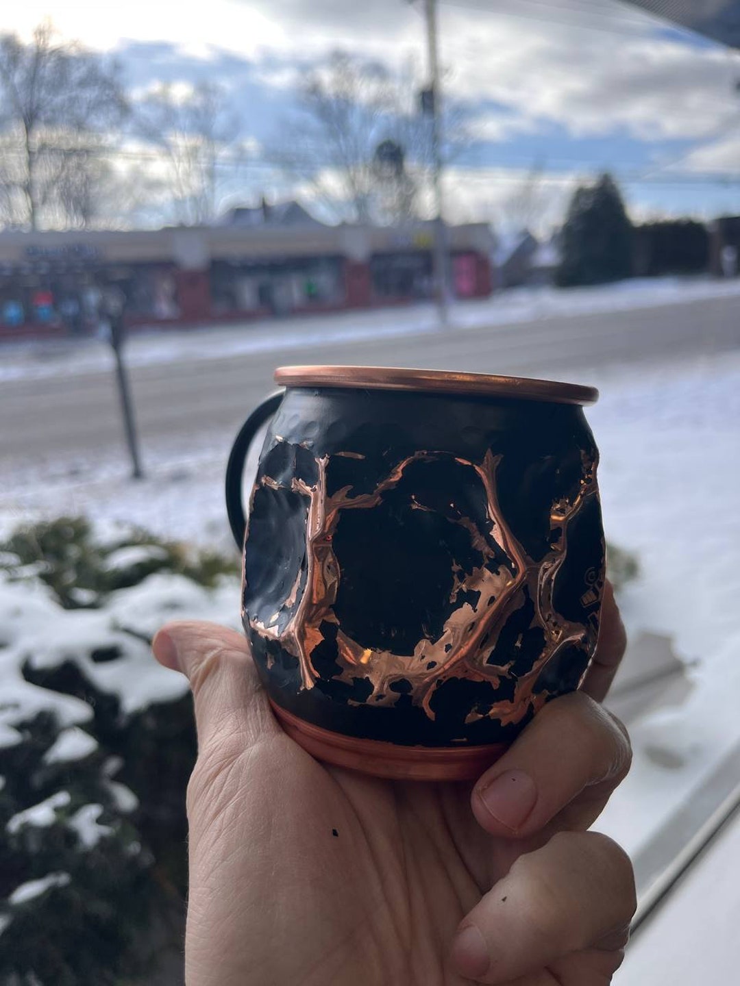 Ugly Copper Mug Pure Elegance: Handcrafted Hammered Finish Copper Mugs ...