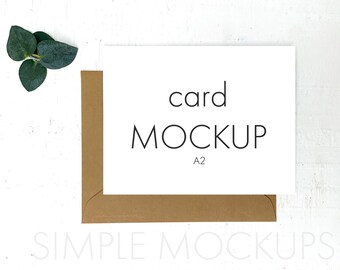 5.5x4.25 Card Mockup - Etsy