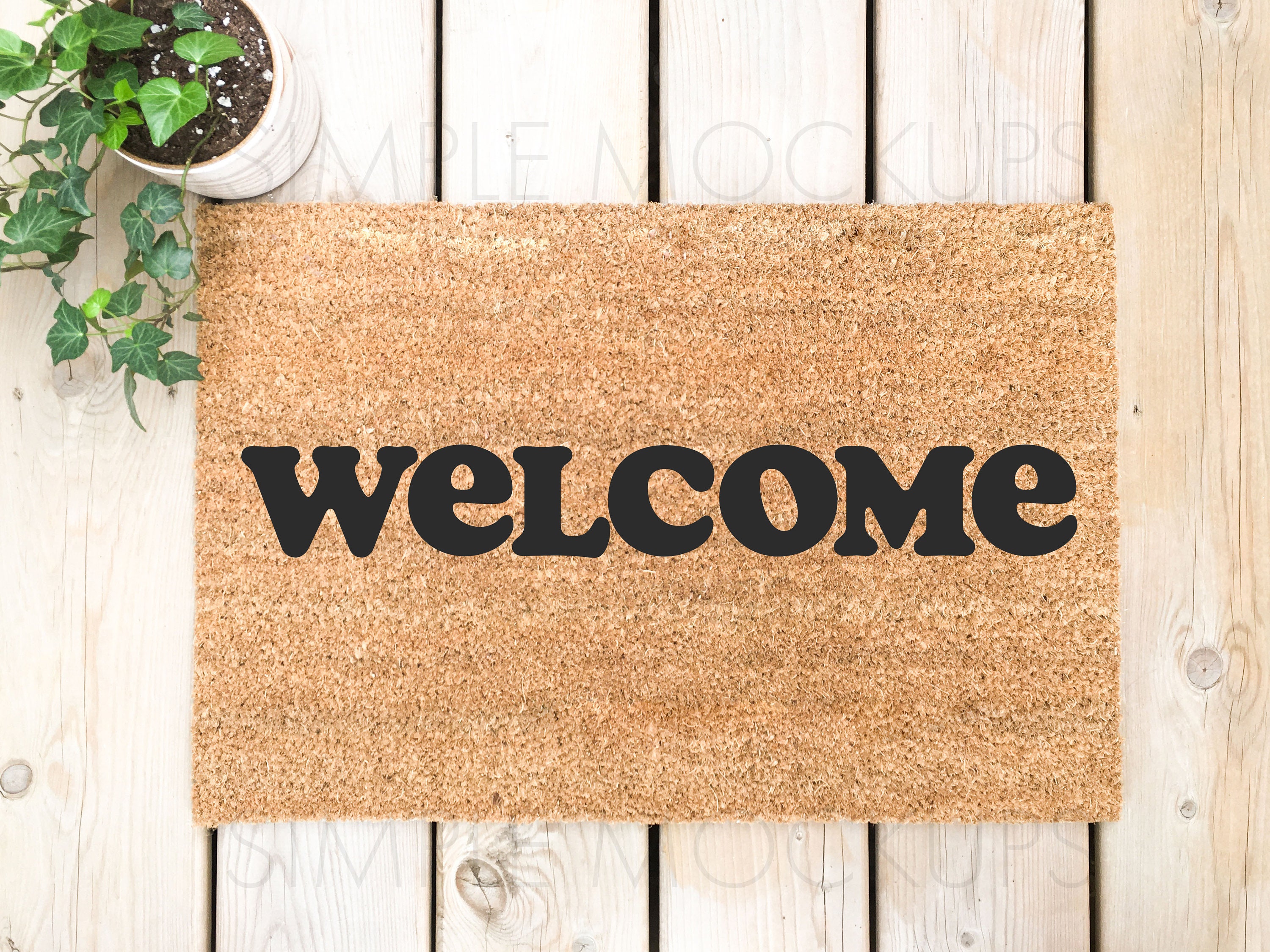 Doormat Mockup Door Mat Mockup Blank Doormat on Wood Floor - Etsy