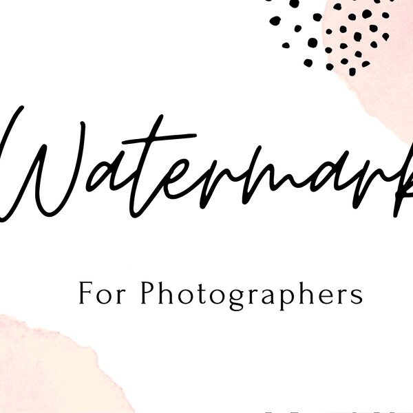 Photo Watermark - Etsy
