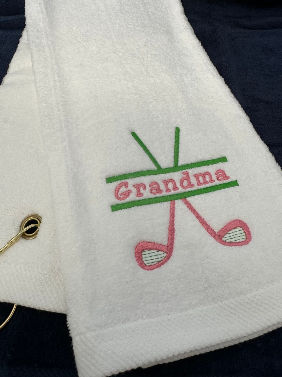 GOLF Clubs Towel Embroidered Personalized - Etsy