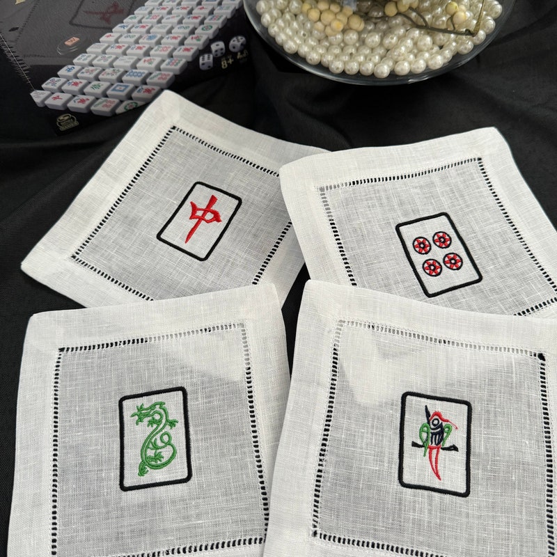 Mahjong Napkins Cloth - Etsy