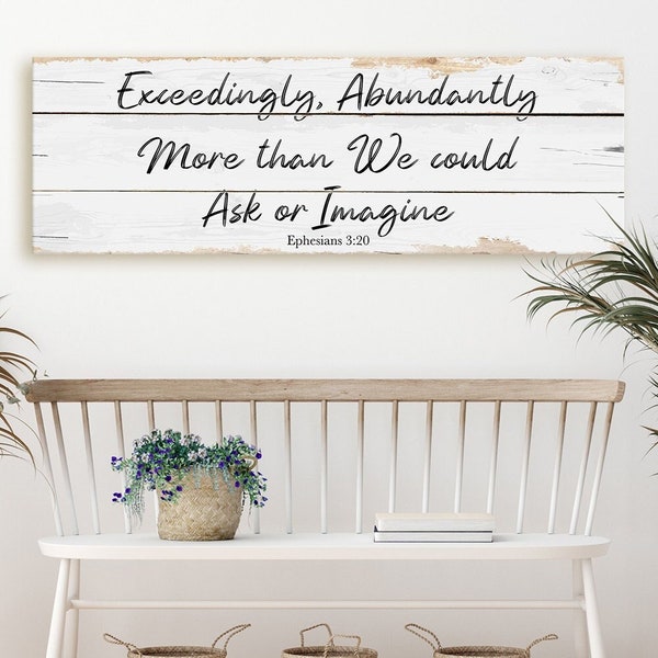 Exceedingly Abundantly More - Etsy