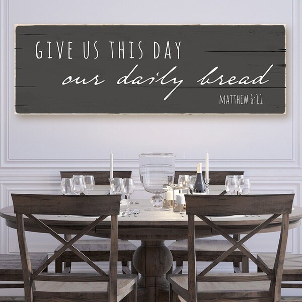 Give Us This Day Our Daily Bread Sign - Etsy