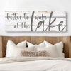 On Lake Time Sign canvas Print - Etsy