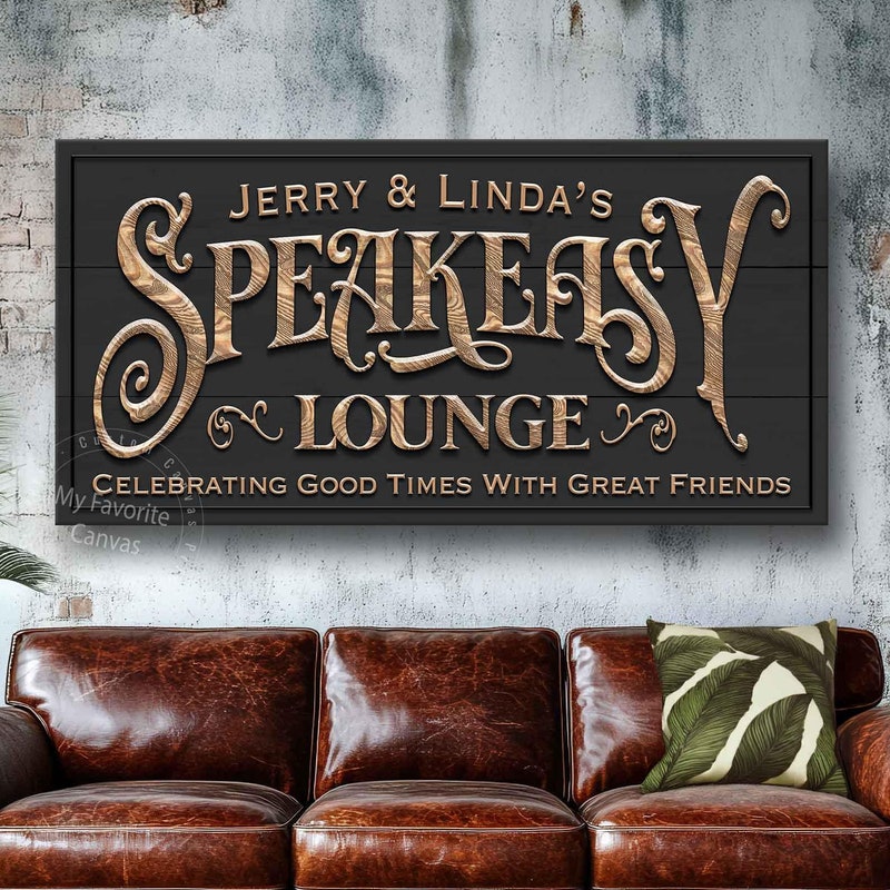 Speakeasy Art Canvas - Etsy