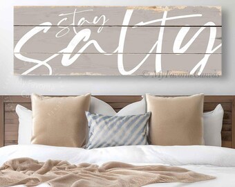 Stay Salty Sign, Rustic Pallet Sign, Salty Girl Sign, Salty Personality ...