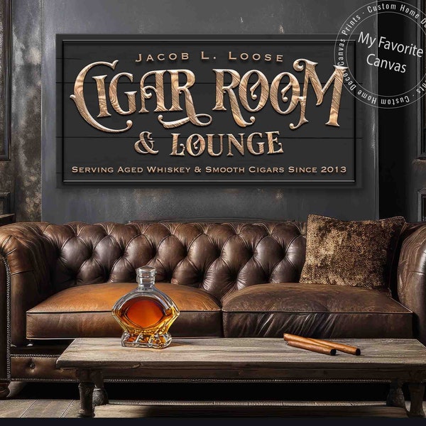 Cigar Bar Sign - Etsy