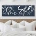 You, Me and the Sea Sign Canvas Print - Etsy