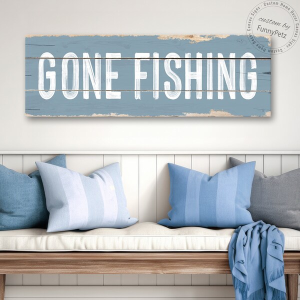 Gone Fishing Sign - Etsy